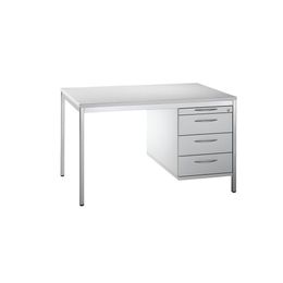 LENA - Unterschrank, HxBxT 540 x 434 x 800 mm, 1 Utensilienschub, 3 Materialsch&uuml;be, lichtgrau kaiserkraft