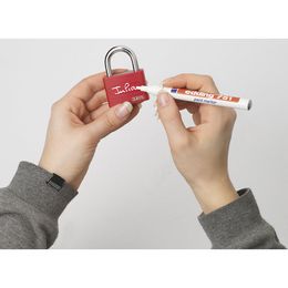 Abus Vorh&auml;ngeschloss, beschreibbar, T65AL/40, VE 12 Stk, rot
