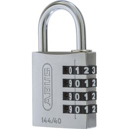 Abus Zahlenschloss, Aluminium, 144/40 Lock-Tag, VE 6 Stk, silber