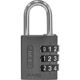 Abus Zahlenschloss, Aluminium, 144/30 Lock-Tag, VE 6 Stk, schwarz