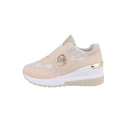 Ital-Design Freizeitschuh in Beige | Gr.: 37