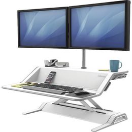 Fellowes Lotus™ Sitz-Steh-Workstation, HxBxT 140 x 832 x 616 mm, weiß