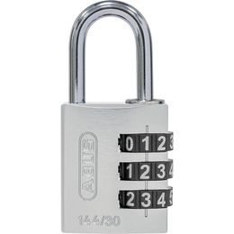 Abus Zahlenschloss, Aluminium, 144/30 Lock-Tag, VE 6 Stk, silber