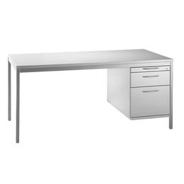 LENA - Unterschrank, HxBxT 540 x 434 x 800 mm, 1 Utensilienschub, 1 Materialschub, 1 H&auml;ngeregistratur, lichtgrau kaiserkraft