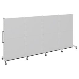 Mobile Akustikwand, für Industrie und Büro, LxBxH 4000 x 740 x 2021 mm kaiserkraft