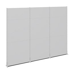 Akustik-Stellwand, Büro/Industrie, Einzel-Stellwände, LxBxH 3030 x 276 x 2500 mm kaiserkraft
