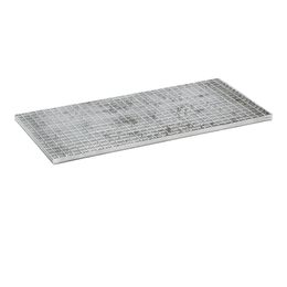 eurokraft basic Stahlgitterrost, verzinkt, für LxBxH 1200 x 600 x 30 mm