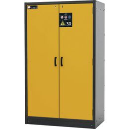 ASECOS Feuerbest&auml;ndiger Gefahrstoffschrank Typ 30, 2-t&uuml;rig, Breite 1164 mm, goldgelb