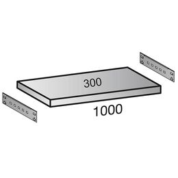 Zusatzboden f&uuml;r Archiv-Steckregal, Tiefe 300 mm, Breite 1000 mm kaiserkraft
