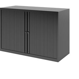 Bisley Euro-Rollladenschrank, Breite 1000 mm, 1 Fachboden, schwarz