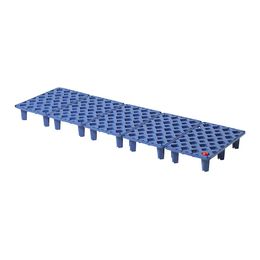 PE-Gitterrost, mit Leckage-Anzeige, Breite 1265 mm, Tiefe 395 mm, blau kaiserkraft