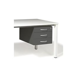 Unterschrank für Desk Duo, BxT 428 x 600 mm, dunkelgrau kaiserkraft