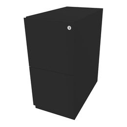 Bisley Rollcontainer Note™, mit 2 Hängeregistraturen, HxB 645 x 300 mm, schwarz