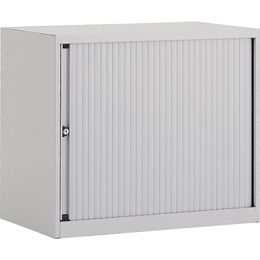 Bisley Euro-Rollladenschrank, Breite 800 mm, 1 Fachboden, silber