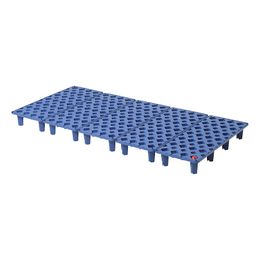 PE-Gitterrost, mit Leckage-Anzeige, Breite 1265 mm, Tiefe 595 mm, blau kaiserkraft