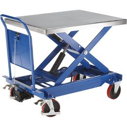 Hubplattformwagen Standard, Edelstahlplattform, Tragf&auml;higkeit 1000 kg kaiserkraft