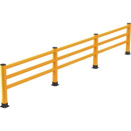 Ampere Rack Mammut Sicherheitsgel&auml;nder, Handlauf, mit 3 Querstangen, L&auml;nge 6 m