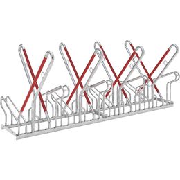 WSM Anlehnparker, Modell 2500 XBF, zweiseitig, 2 x 4 Einstellplätze