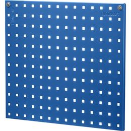 eurokraft pro Lochplatte f&uuml;r Werkzeughalter, L&auml;nge 533 mm, enzianblau