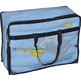 eurokraft basic Leckage-Notfallset mit Einweg-Abdichtmatte, Tasche, Abdichtmatte, Vliese, Bindung 50 l, Ausf&uuml;hrung &Ouml;l, blau