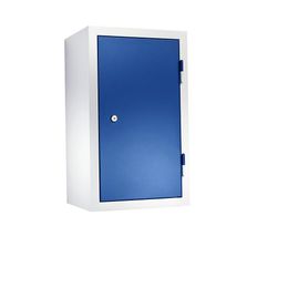 eurokraft basic Werkstatt-H&auml;ngeschrank, HxBxT 600 x 350 x 320 mm, Vollblecht&uuml;ren, enzianblau RAL 5010