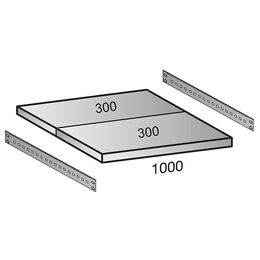 Fachboden für Industriesteckregal, Bodenbreite 1000 mm, Tiefe 600 mm kaiserkraft