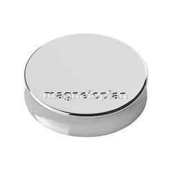 MAGNETOPLAN Ergo-Magnet, &Oslash; 30 mm, VE 60 Stk, silber
