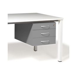 Unterschrank f&uuml;r Desk Duo, BxT 428 x 600 mm, lichtgrau kaiserkraft