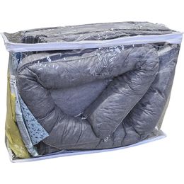eurokraft basic Leckage-Notfallset mit Einweg-Abdichtmatte, Tasche, Abdichtmatte, Vliese, Bindung 20 l, Ausf&uuml;hrung universal, grau