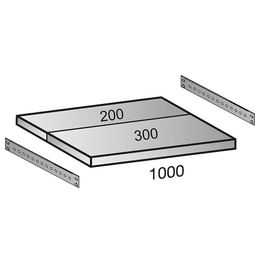 Fachboden für Industriesteckregal, Bodenbreite 1000 mm, Tiefe 500 mm kaiserkraft
