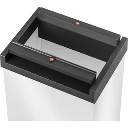 Hailo Schwingdeckel-Abfallbox BIG-BOX SWING, Volumen 35 l, Beh&auml;lter wei&szlig;