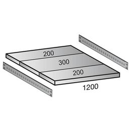 Fachboden f&uuml;r Industriesteckregal, Bodenbreite 1200 mm, Tiefe 700 mm kaiserkraft