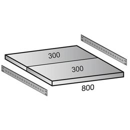 Zusatzboden für Archiv-Steckregal, Tiefe 600 mm, Breite 800 mm kaiserkraft