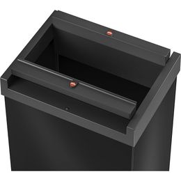 Hailo Schwingdeckel-Abfallbox BIG-BOX SWING, Volumen 52 l, Beh&auml;lter schwarz