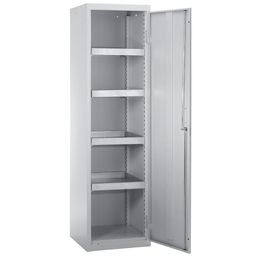 Umweltschrank ohne T&uuml;rlochung, HxBxT 1800 x 500 x 500 mm, 4 Wannenb&ouml;den, lichtgrau / lichtgrau kaiserkraft