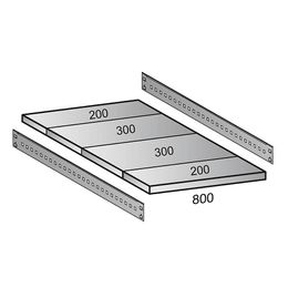 Fachboden für Industriesteckregal, Bodenbreite 800 mm, Tiefe 1000 mm kaiserkraft