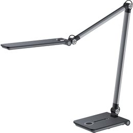 Hansa LED-Tischleuchte WAVE, dimmbar, mit Standfu&szlig;, grau, 450 lm