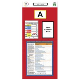 Regal-Infoboard Einzelmarkierung, Bewertung, HxB 2000 x 900 mm, rot kaiserkraft