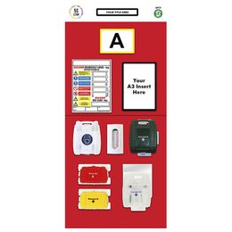 Regal-Infoboard Einzelmarkierung, Erste Hilfe, HxB 2000 x 900 mm, rot kaiserkraft
