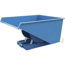 Schwerlast-Kippbehälter, Traglast 2500 kg, blau, Volumen 0,9 m³ kaiserkraft