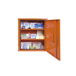 S&ouml;hngen S&Ouml;HNGEN Verbandschrank nach DIN 13169, eint&uuml;rig, signalorange, HxBxT 560 x 490 x 200 mm, mit F&uuml;llung
