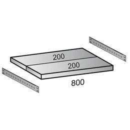 Fachboden für Industriesteckregal, Bodenbreite 800 mm, Tiefe 400 mm kaiserkraft