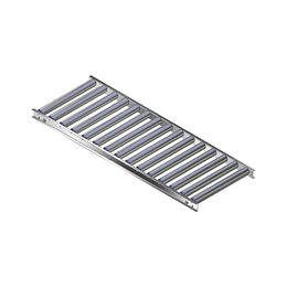 Gura Leicht-Rollenbahn, Aluminiumrahmen mit Aluminiumrollen, Bahnbreite 500 mm, Achsabstand 100 mm, L&auml;nge 1,5 m