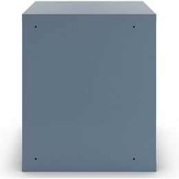 LISTA Schubladenschrank, 5 Schubladen, BxTxH 717 x 725 x 850 mm, grau metallic / lichtgrau, Schubladentraglast 200 kg