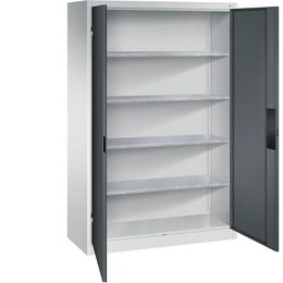 C+P Werkstatt-Schwerlastschrank, Breite 1200 mm, Tiefe 500 mm, Tür anthrazit