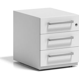 Bisley Rollcontainer Note , mit 3 Universalschubladen, HxBxT 495 x 420 x 565 mm, mit Griff, verkehrswei&szlig;