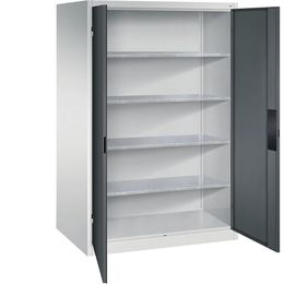 C+P Werkstatt-Schwerlastschrank, Breite 1200 mm, Tiefe 800 mm, Tür anthrazit