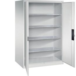 C+P Werkstatt-Schwerlastschrank, Breite 1200 mm, Tiefe 800 mm, Tür lichtgrau