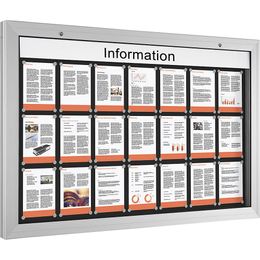 Schaukasten, Türöffnung 180° nach unten, Übergröße kaiserkraft