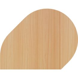 eurokraft pro ANNY - Ansatztisch, inkl. St&uuml;tzfu&szlig;, Buche / graphit